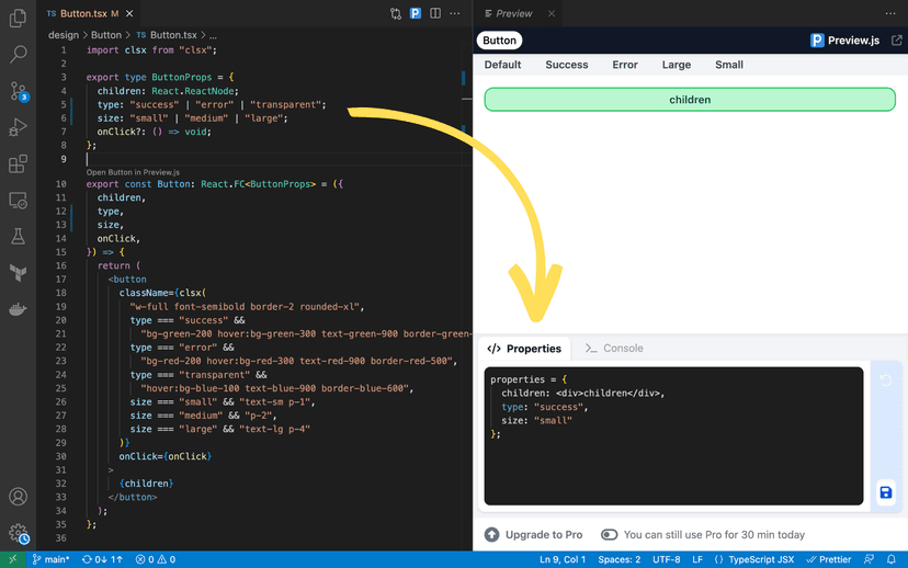 Preview.js - Instant preview of React components and Storybook stories